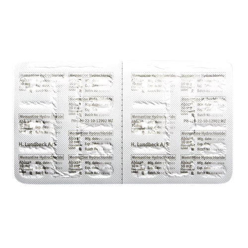 ABIXA Memantine Hydrochloride 10mg Film-Coated Tablet 1's price in the ...